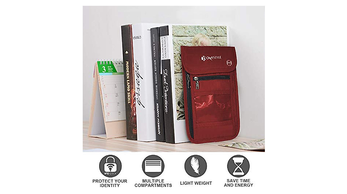 OMYSTYLE Travel Neck Pouch - Secure & Waterproof Design