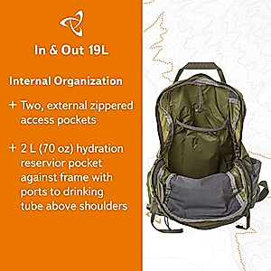 Mystery Ranch In and Out Backpack - Lightweight Foldable Pack, Forest Green, 19L