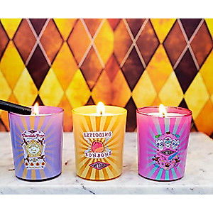 Harry Potter Honeydukes Scented Soy Wax Candle Collection, Set of 3 with Unique Fragrances | 20-Hour Burn Time | Home Decor Housewarming Essentials, Wizarding World Hogwarts Gifts and Collectibles
