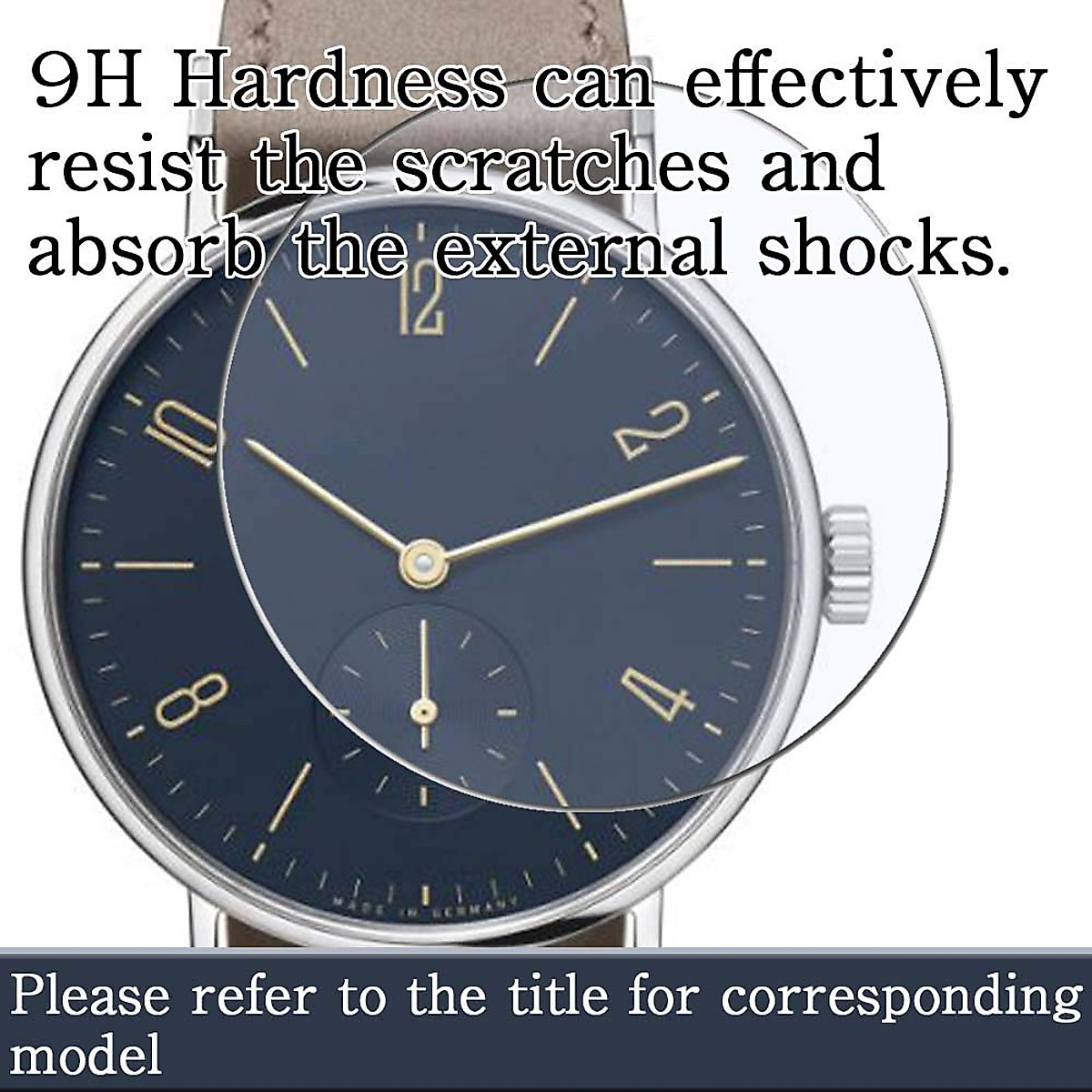 Puccy 3 Pack Tempered Glass Screen Protector, compatible with Louis Vuitton Tambour Horizon Light Up Smartwatch Protectors Guard