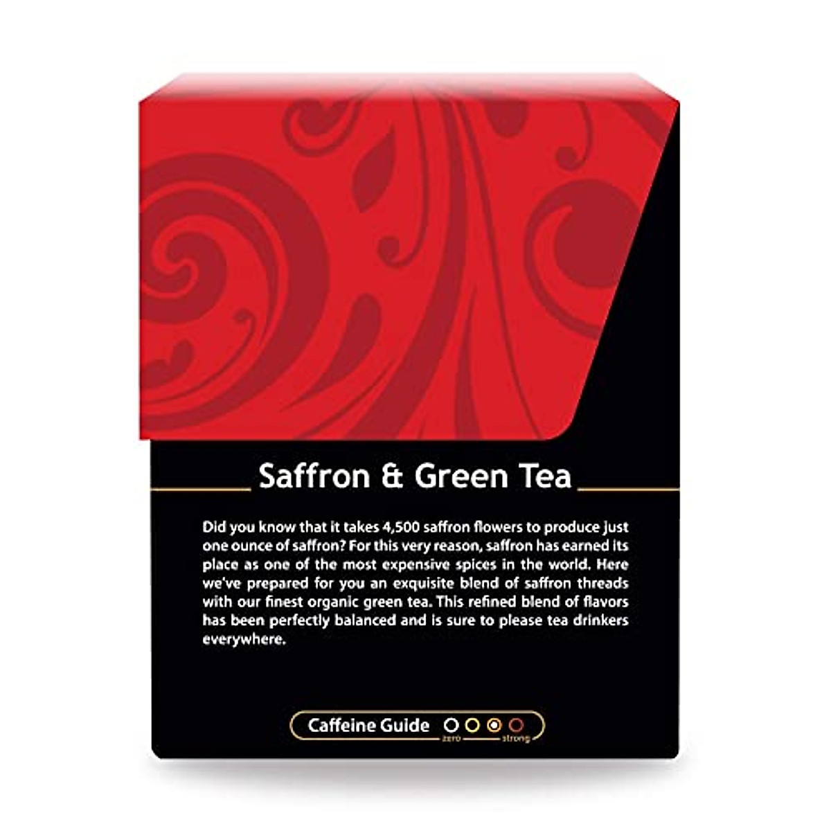 Buddha Teas - Saffron & Green Tea - For Health & Wellbeing - Wild Crafted Tea - With Antioxidants & Minerals - Clean Ingredients - Caffeinated - OU Kosher - 18 Tea Bags (Pack of 1)