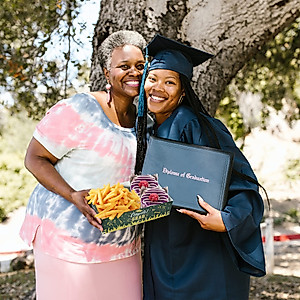 Green and Gold Graduation Party Decorations 30 Pcs Disposable Food Trays 2023 Graduation Party Supplies Graduation Snack Trays Congrats Grad Paper Food Trays Disposable Food Holders for Popcorn