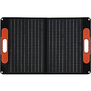 Solar Bag Foldable Mobile Solar Panel Watt Solar Charge Controller Solar Charger with 2 X USB Port 50W Outdoor Solar Generator for Camping and Garden, Easy to Carry