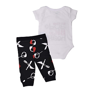 Unique Baby Boys Valentine's Day Bodysuit with XO Pants Clothing Set (18m)
