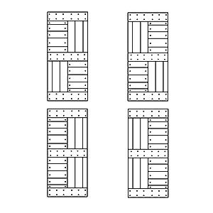 48in/60in/72in/84in x 84 in S-Series Finish Knotty Pine Wood Sliding Barn Door with Hardware Kit (72 in x 84 in, Multi Color)