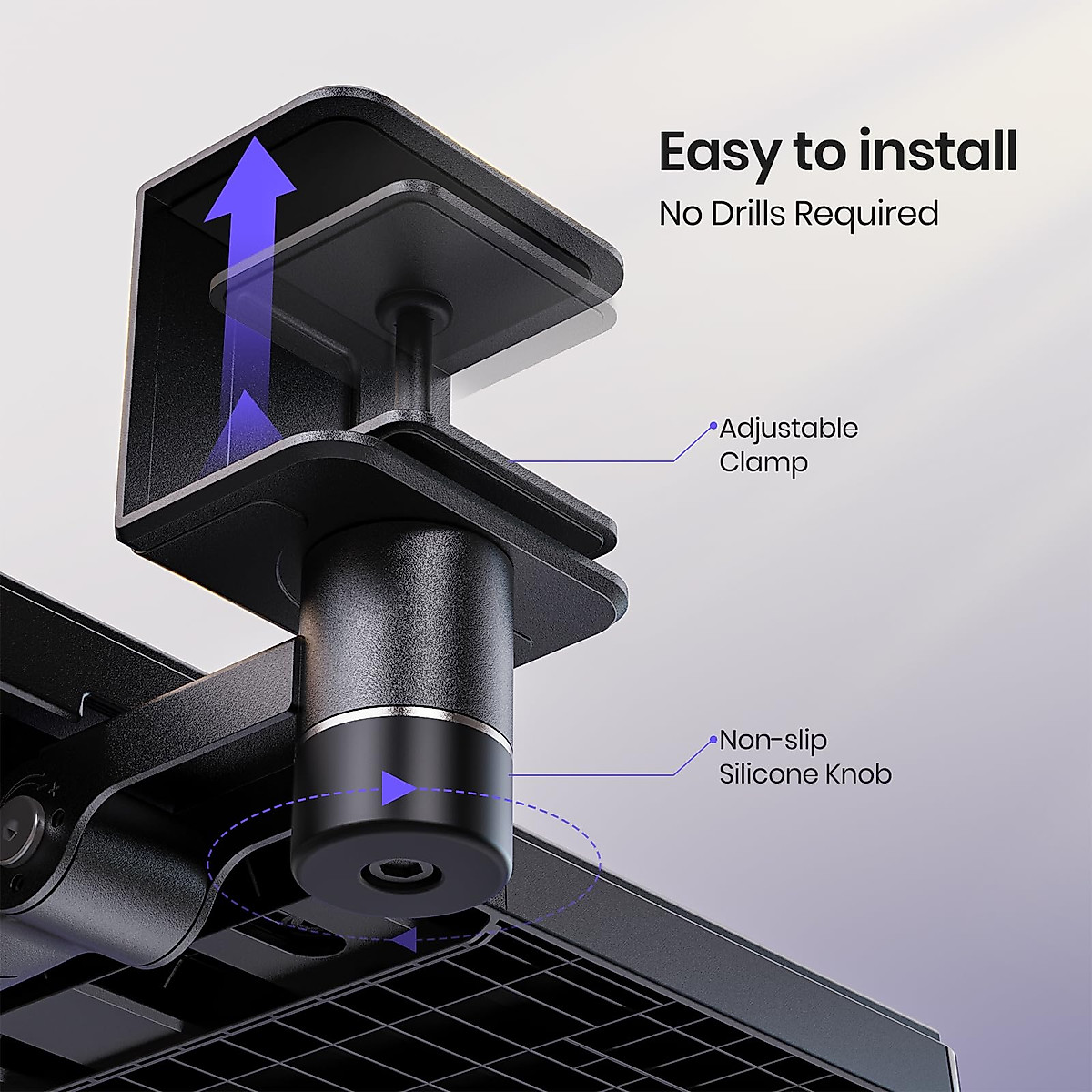 Tilt&Height Adjustable Keyboard Tray Under Desk or Above Desk - Klearlook 2 in 1 PU Leather Clamp-on Rotating Keyboard Platform w/Wrist Rest&Drawer(Under Desk,Upon Desk),25x11"Sit Stand Keyboard Riser