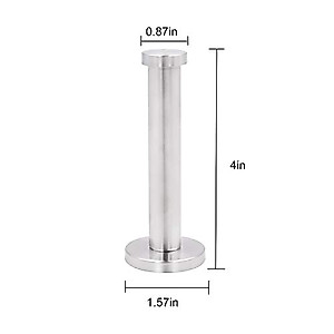 KINJOEK 12 PCS 4 Inch Bath Towel Hook, Heavy Duty Wall Mount Robe Hooks, Brushed Stainless Steel Coat Hook, Coat Hangers Holder for Bathroom, Bedroom, Kitchen