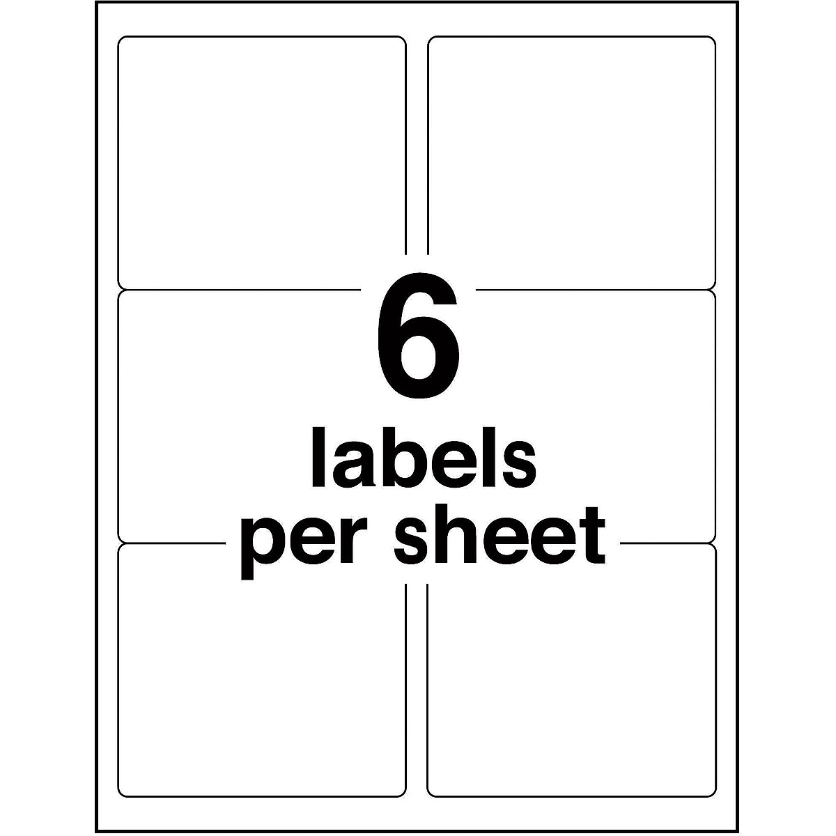 Avery 5164 TrueBlock Shipping Labels, Laser Print, 3-1/3 x 4, White, 600/Box