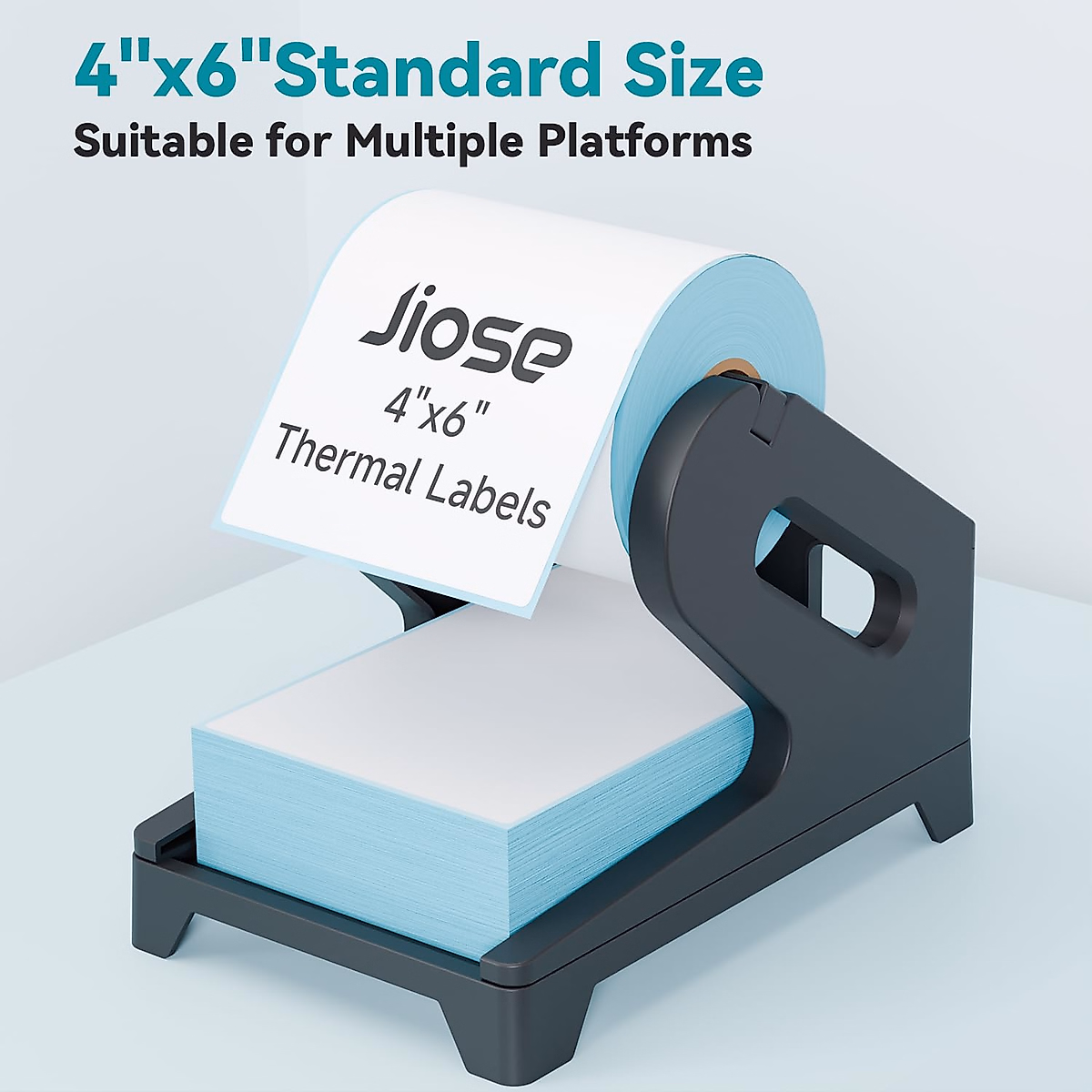 Jiose Direct Thermal Shipping Label 4x6 Thermal Label Roll Mailing Labels for Thermal Label Printer, 220 Labels/Roll