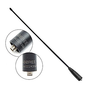 2 Pack AR-771 Tri-Band Radio 2M-1.25M-70CM (144-222-435Mhz) 15.1-Inch Whip Antenna SMA-Female for Baofeng UV-9S,BF-R3,UV-5RX3,UV-82X3,BTECH UV-5X3 Amateur Ham Two Way Radio