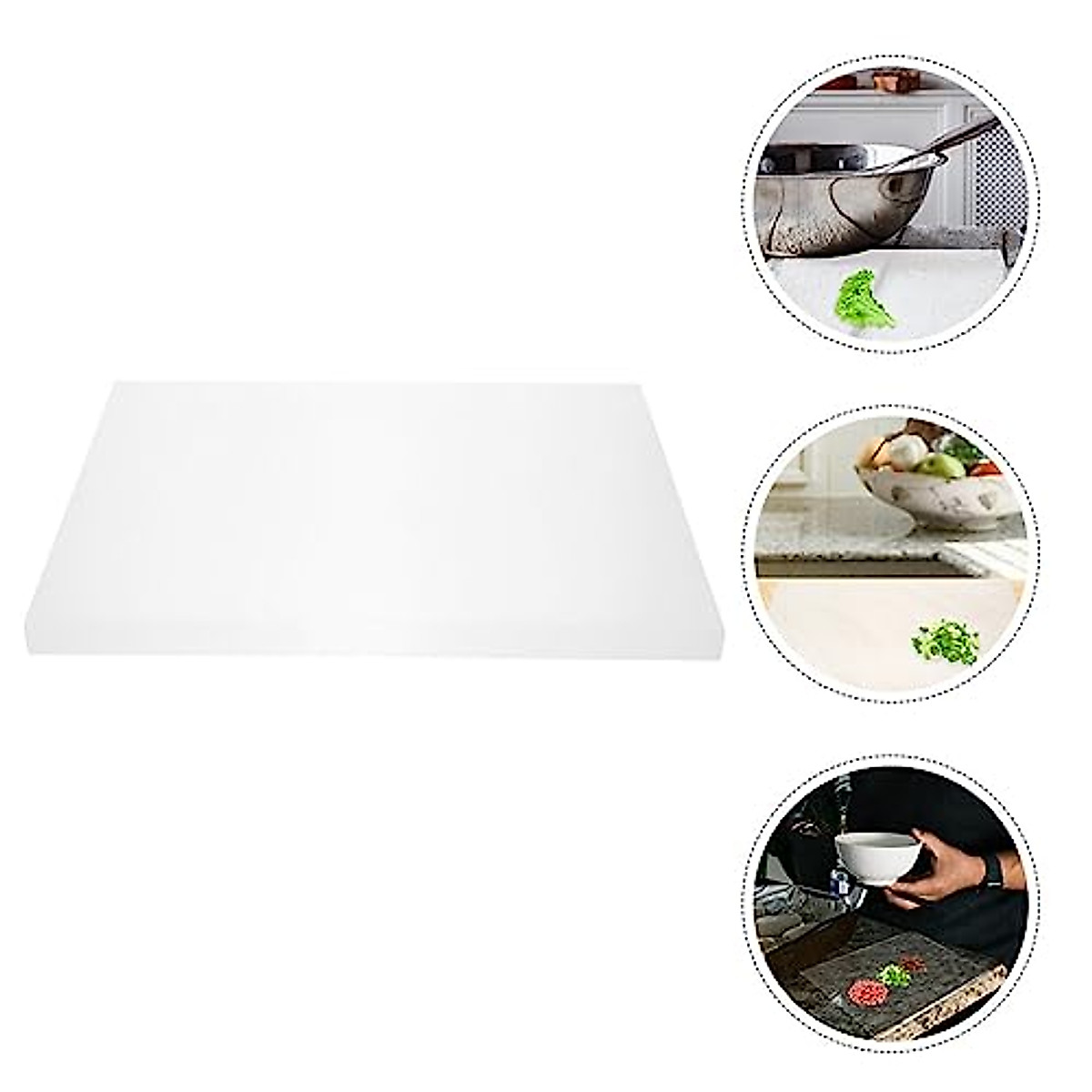 Homoyoyo Acrylic Cutting Boards Clear Chopping Board Anti- Transparent Cutting Board for Counter Countertop Protector Home Restaurant