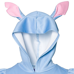 Disney Lilo & Stitch Little Girls Mesh Cosplay Short Sleeve Dress Blue 5