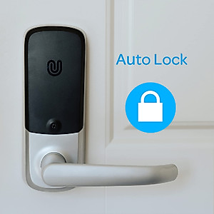 ULTRALOQ UL3 BT (2nd Gen) Smart Lock + Bridge WiFi Adaptor, 5-in-1 Keyless Entry Door Lock with WiFi, Bluetooth, Biometric Fingerprint and Touch Keypad, Smart Door Lock Latch Edition (Satin Nickel)