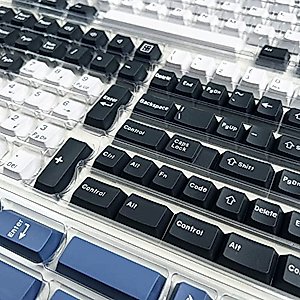 XDK Custom Keycaps 173 Keys Double Shot PBT Keycap Set Cherry Profile for Cherry Gateron MX Switches ISO ANSI Layout Mechanical Keyboard (Arctic Circle)
