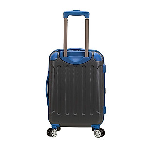 Rockland London Hardside Expandable Luggage with Spinner Wheels, Grey, Carry-On 20-Inch