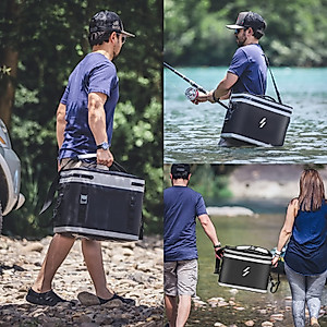 ROCKBROS Soft Cooler Bag Insulated Waterproof 30 CAN Large Cooler Bag Leak Proof Beach Bag with Cooler for Camping Picnic Fishing Boating Golf