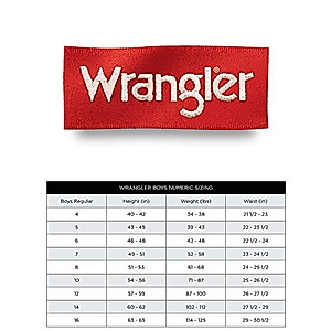 Wrangler Boys' Straight Fit Jean, Dark Night, 8