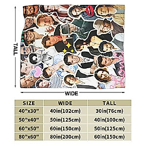 Blanket Johnny Depp Soft and Comfortable Warm Fleece Blanket for Sofa, Office Bed car Camp Couch Cozy Plush Throw Blankets Beach Blankets