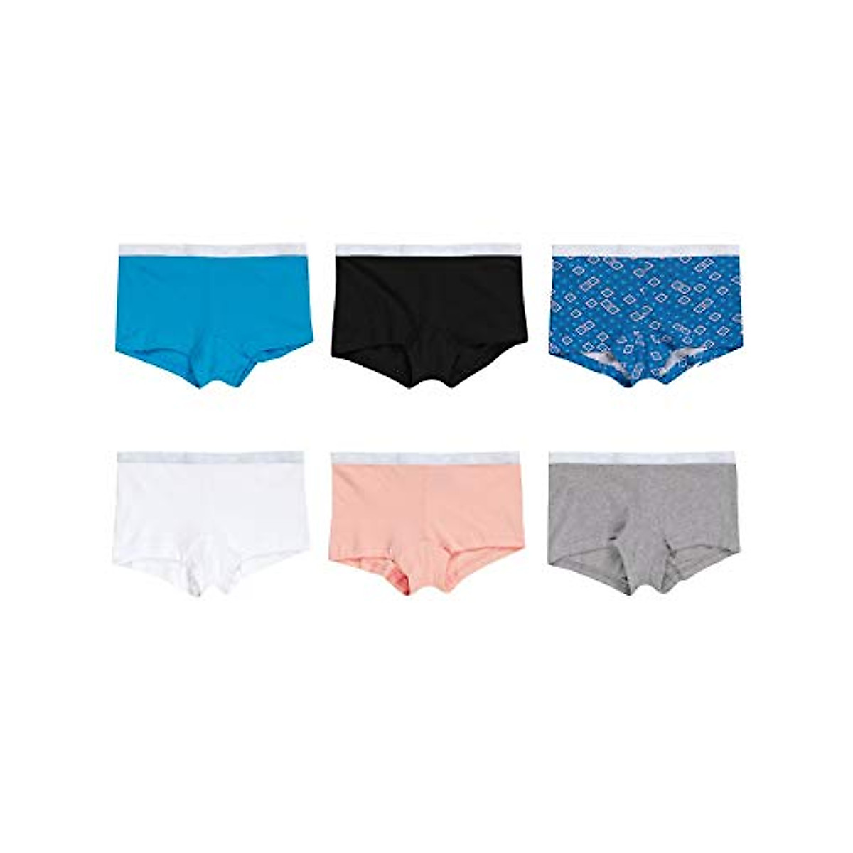Hanes Women's Sporty Boyshort Panty - 6 - Assorted (6 Pack)