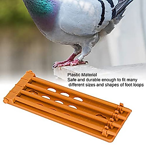 2Pcs Pigeons Foot Ring Holder, Plastic Pigeon Leg Ring Holder Bands Rack Frame for Parrots Racing Pigeon Carrier Pigeon