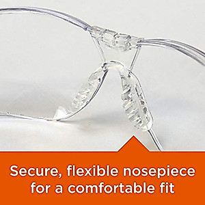 BLACK+DECKER Hedge Trimmer with Safety Eyewear, Lightweight, Clear Lens (BEHT100 & BD250-1C)