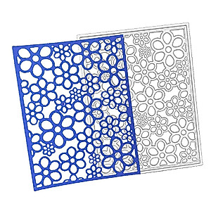 Small Flower Frame Background Cutting Dies Stencil Metal Template Molds, Embossing Tool Flower Die Cuts for Card Making Album Paper Scrapbooking DIY Décor Dies Craft