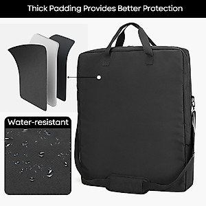 HODRANT Solar Panel Storage Bag Compatible with Jackery SolarSaga 100W 100X 200W, Padded Travel Carrying Case for 2 Battery Panels, Double-Layer Solar Panel Carrier with Shoulder Strap, Patent Design