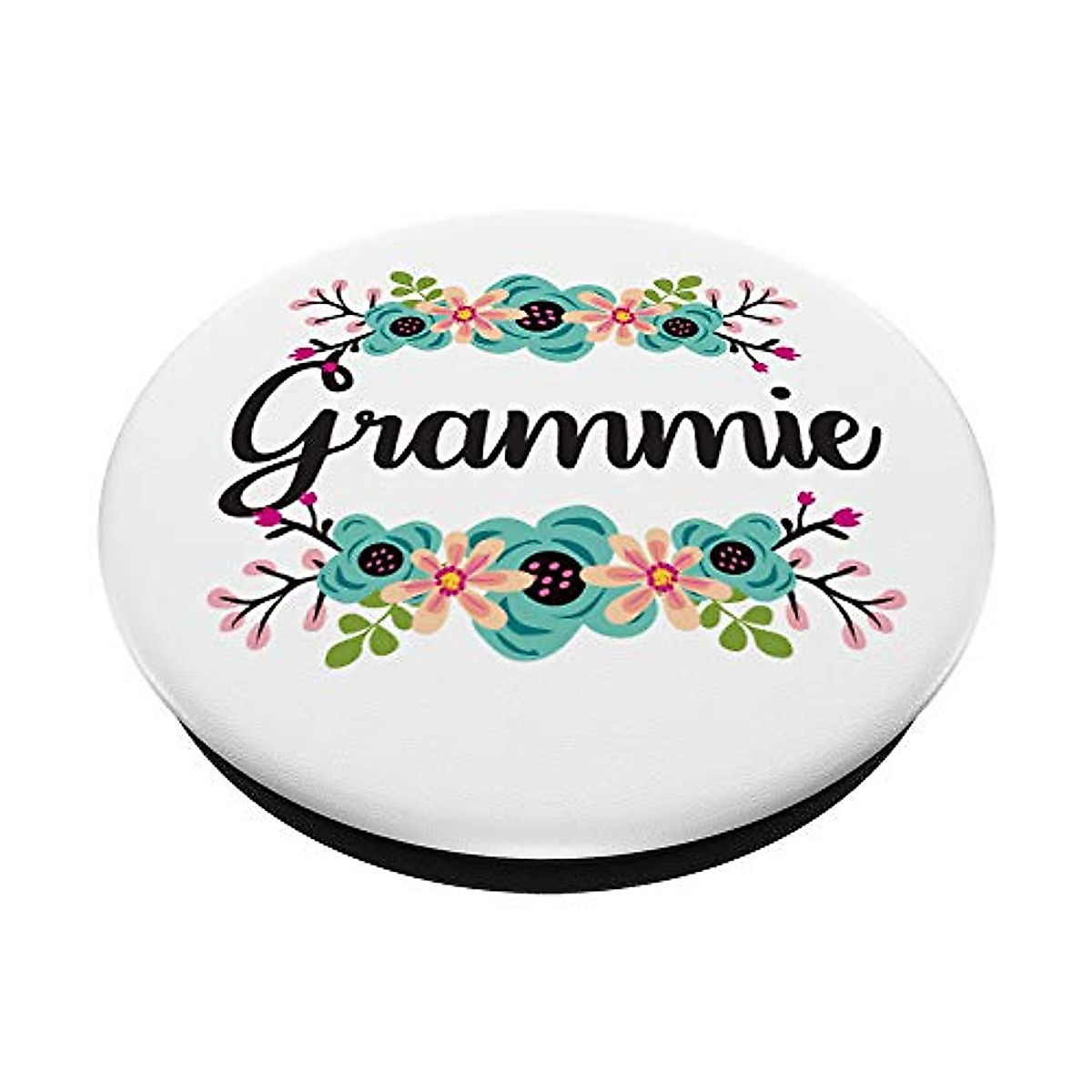 Grammie Gifts From Grandkids Floral Personalized Name Gift PopSockets Grip and Stand for Phones and Tablets