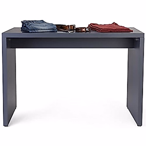 Displays2go Large Wooden Nesting Display Table, Rectangular - Gray (BLKNSTGY45)