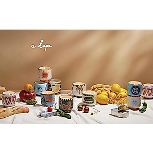 Paddywax Scented Candles Dopo Hand-Painted Ceramic Luxury Artisan Candle, 8-Ounce, Snake - Wild Lemongrass