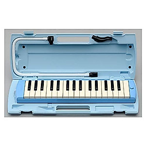 Yamaha Pianica Keyboard Harmonica, 32 Keys, Blue, P-32E, For Children's Convenience, Comes with Plastic Hard Case with Matching Color 1) Blue