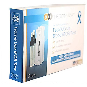 immunochemical Fecal Occult Blood (iFOB) Home Test and Stool Test for Colorectal Diseases - 2 Pack