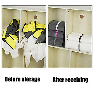 VSV stoage Adjustable Clothes Storage Elastic Band, Roll-up Clothing Storage Strap with Button and Buttonholes, Space Saver, Connatable Strap for Drawer, Closet and Travel Luggage, Grey