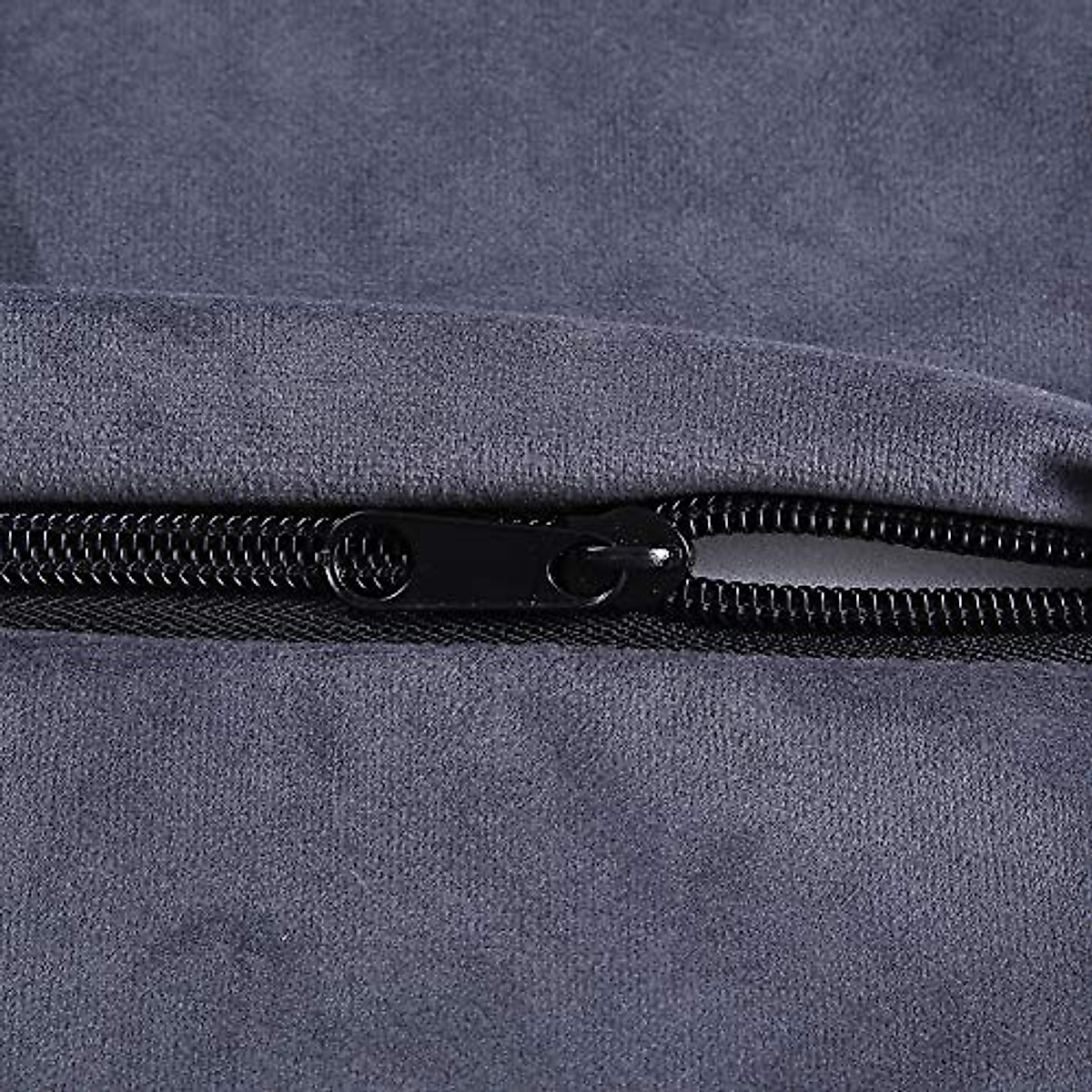 TOPINCN Glider Rocker Replacement Cushions Cover Set, Soft Velvet Cotton Chair Cushion + Stool Pad Set Warm Cover Rocking Chair Cushions Total Chair Pad Cushion for Home Office, Gray