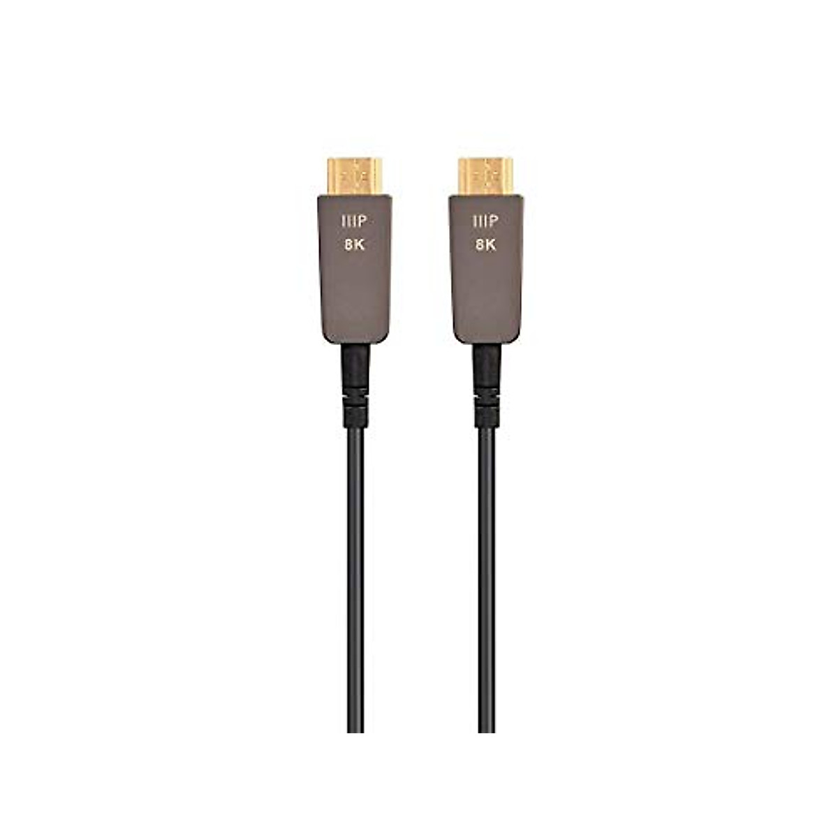 Monoprice Ultra High Speed HDMI Cable - 20 Feet - Black, 8K@120Hz, Dynamic HDR, 48Gbps, Fiber Optic, Earc, AOC, Ycbcr 4: - Slimrun AV Series