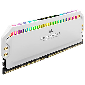 CORSAIR Dominator Platinum RGB 32GB (2x16GB) DDR4 3200 (PC4-25600) C16 1.35V Desktop Memory - White