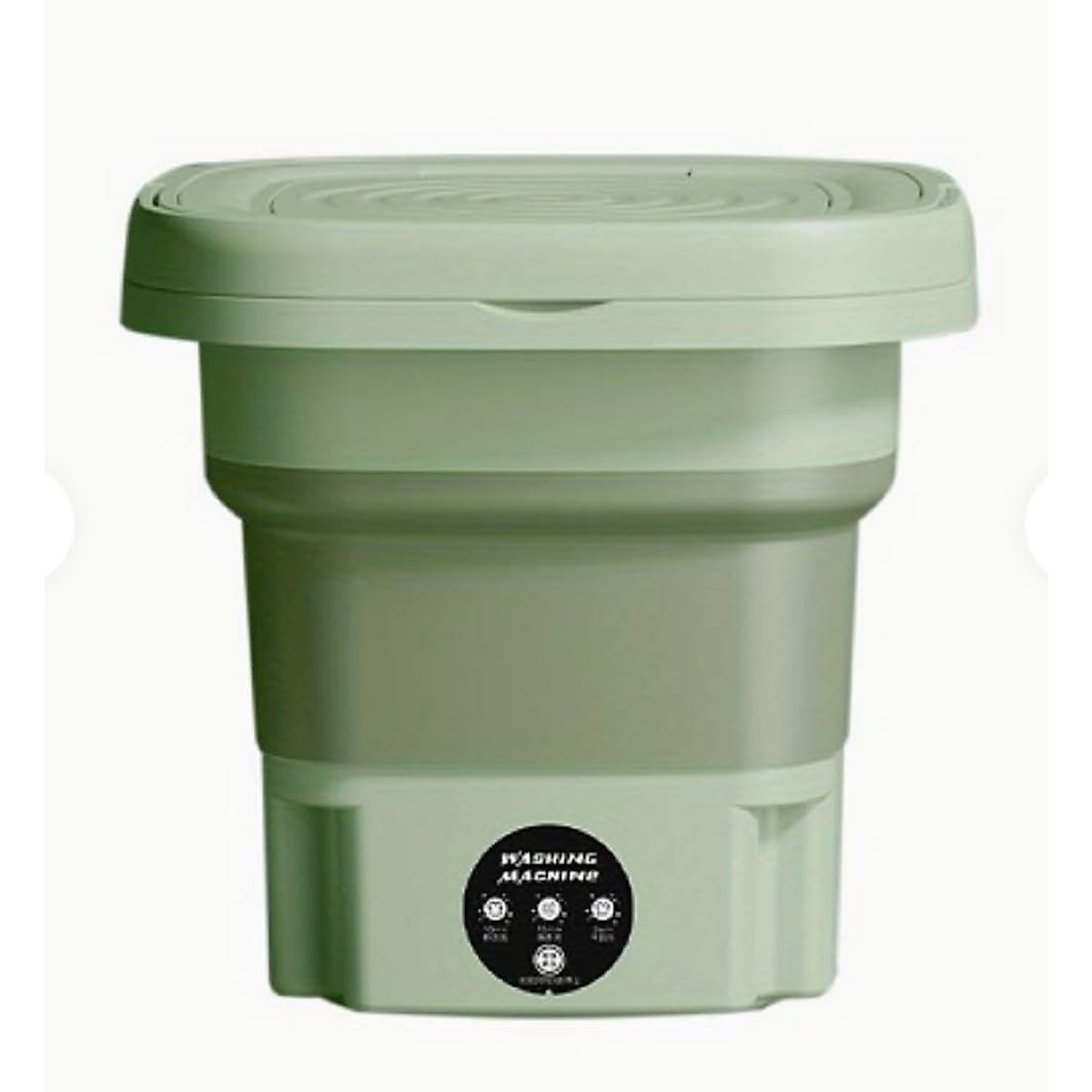 Compact 8 lb Portable Washing Machine for Apartments - Quick Laundry Solution with Timer and Multiple Wash Modes (Green)