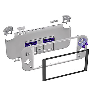 eXtremeRate Classic SNES Style DIY Replacement Shell for Nintendo Switch Lite, NSL Handheld Controller Housing w/Screen Protector, Custom Case Cover for Nintendo Switch Lite