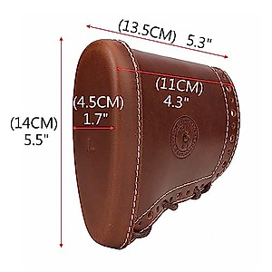 TOURBON Leather Recoil Pad Slip On Adjustable Shotgun Stock Extension Rifle Buttstock Pad