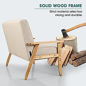 Homajor Small loveseat,loveseat Sofa,Small couches for Small Spaces,Sofa Couch,Fabric Loveseat Sofa Couch for Living Room Bedroom,Beige, (OWS2NAT)