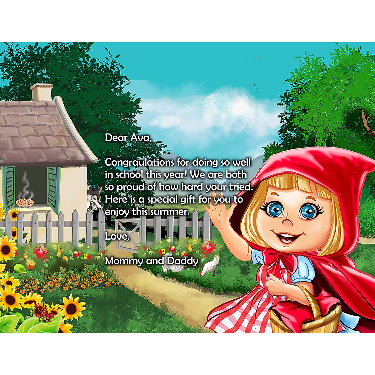 Little Red Riding Hood Book - Personalized Books with Your Child's Name - My Own Tale