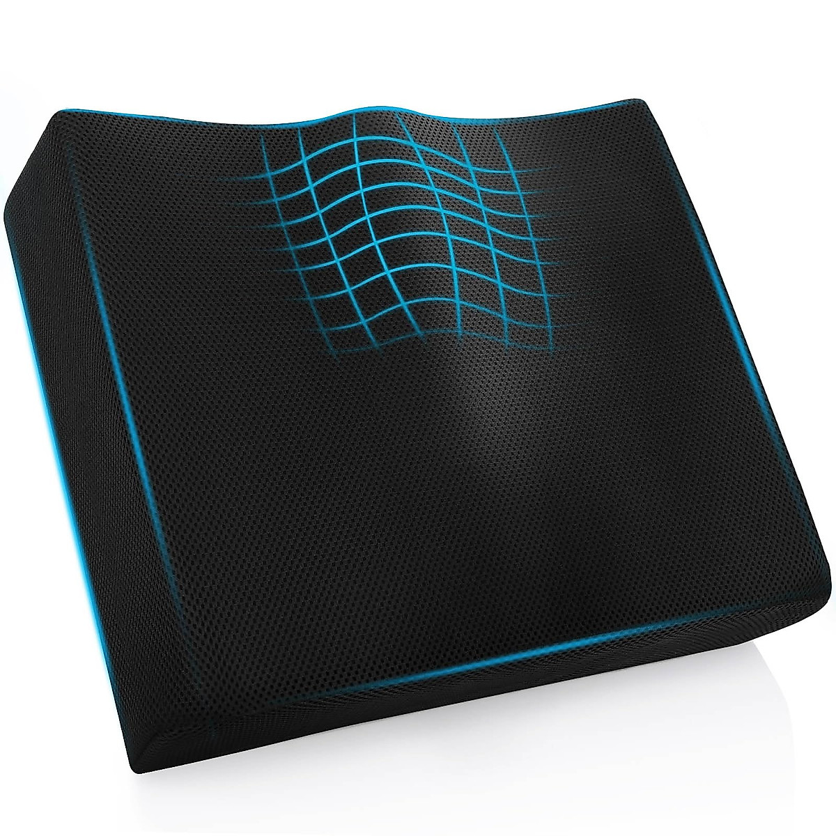 ZAUXO Memory Foam Seat Cushion: Office Chair Cushion, Seat Cushion for Tailbone, Sciatica, Lower Back Pain Relief Butt Pillow for Car, Office Chair, Wheelchair, Extra Large