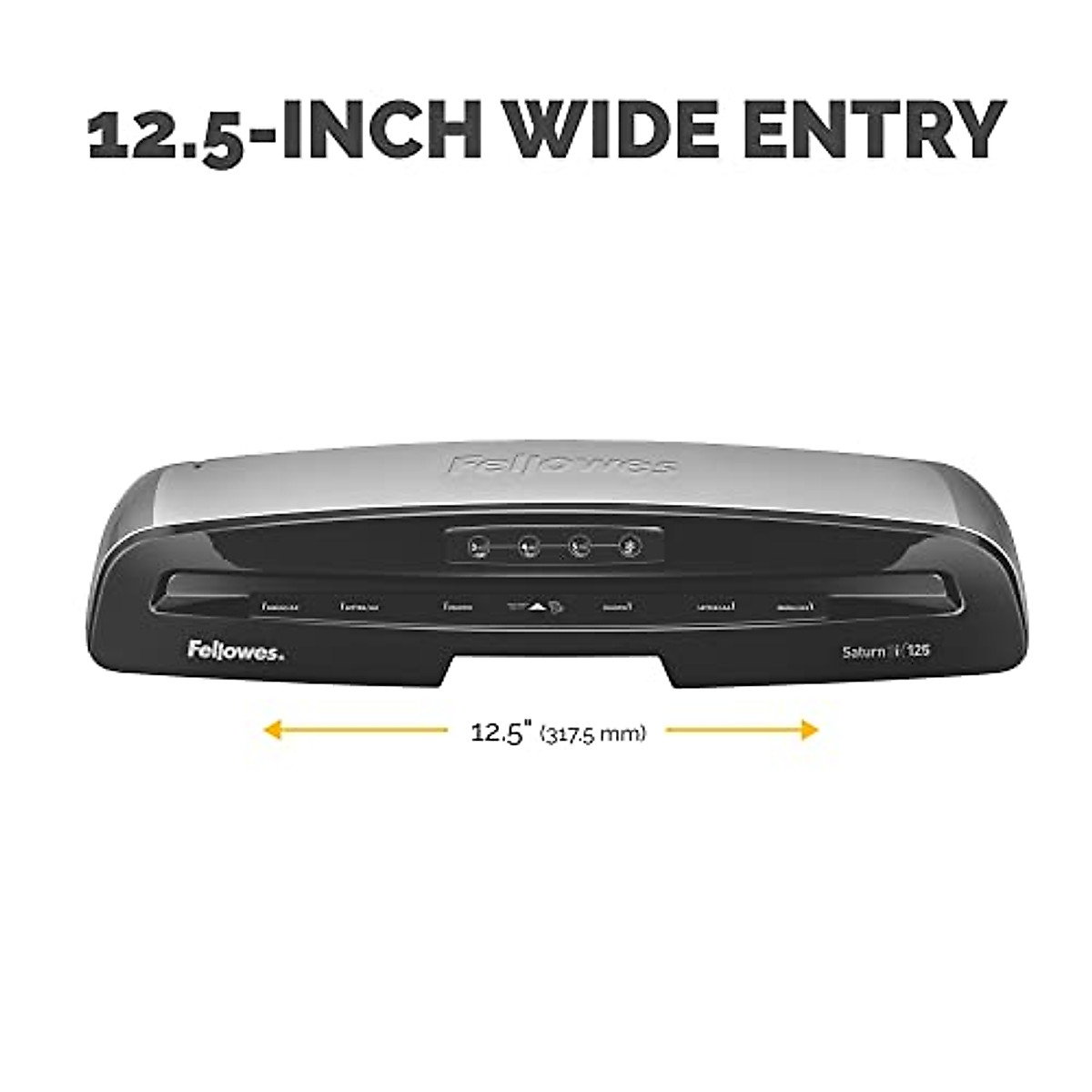 Fellowes Saturn 3i 125 Thermal Laminator Machine with Self-Adhesive Laminating Pouch Starter Kit, 12.5 inch & Thermal Laminating Pouches, 5mil Letter Size Sheets, 9 x 11.5, 100 Pack, Clear (5743501) 