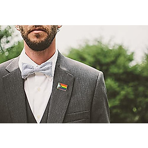 Pack 5PCS Heart Shape Lapel Pin LGBT Badges Pride Lapel Pins Brooches Badges