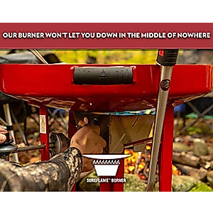 Original FIREDISC 24" Short Outdoor Portable Propane Cooker | Red