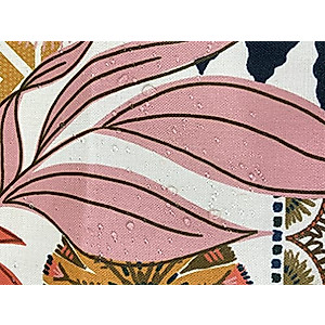 Jartinle Tropical Leaves Flower Boho Outdoor Pillow Covers 18x18 Waterproof Set of 2 Bohemian Blooming Floral Pattern Patio Throw Pillow Covers for Porch Balcony Garden(18x18)