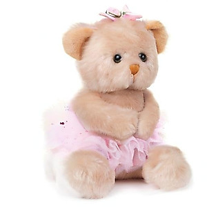 Bearington Collection Bella Plush Ballerina Teddy Bear Stuffed Animal, 6 Inch