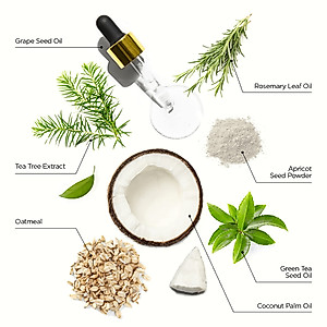 WONDERBAR101 Oily Hair and Oily Scalp Dandruff Shampoo Bar – plant-based, pH balanced, Eco-friendly, Plastic Free Packagig. (Rosemary)