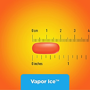 Amazon Basic Care Daytime Severe Cold & Flu Relief Caplets, Cold Medication for Severe Cold and Flu Symptoms Like Headache, Fever, Coughing, Chest & Nasal Congestion, Vapor Ice, 24 Count