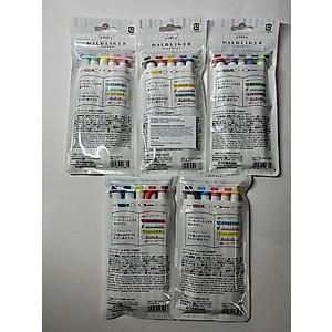 Zebra MildLiner Complete Set 25 Vibrant Colors Great for Text Highlighting, Kids, Office, College, School (WKT7-5C WKT7-5C-NC WKT7-5C-RC WKT7-N-5C WKT7-5C-HC)